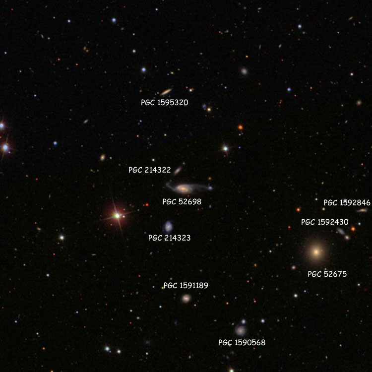 Principal Galaxy Catalog (PGC) Objects 52500 to 52999